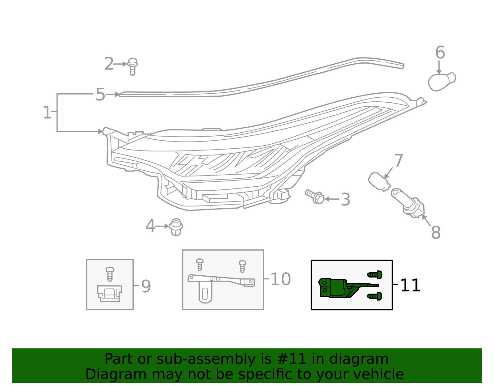2018-2022 Toyota C-HR Repair Bracket 81193-F4030 | Toyota San Diego Parts