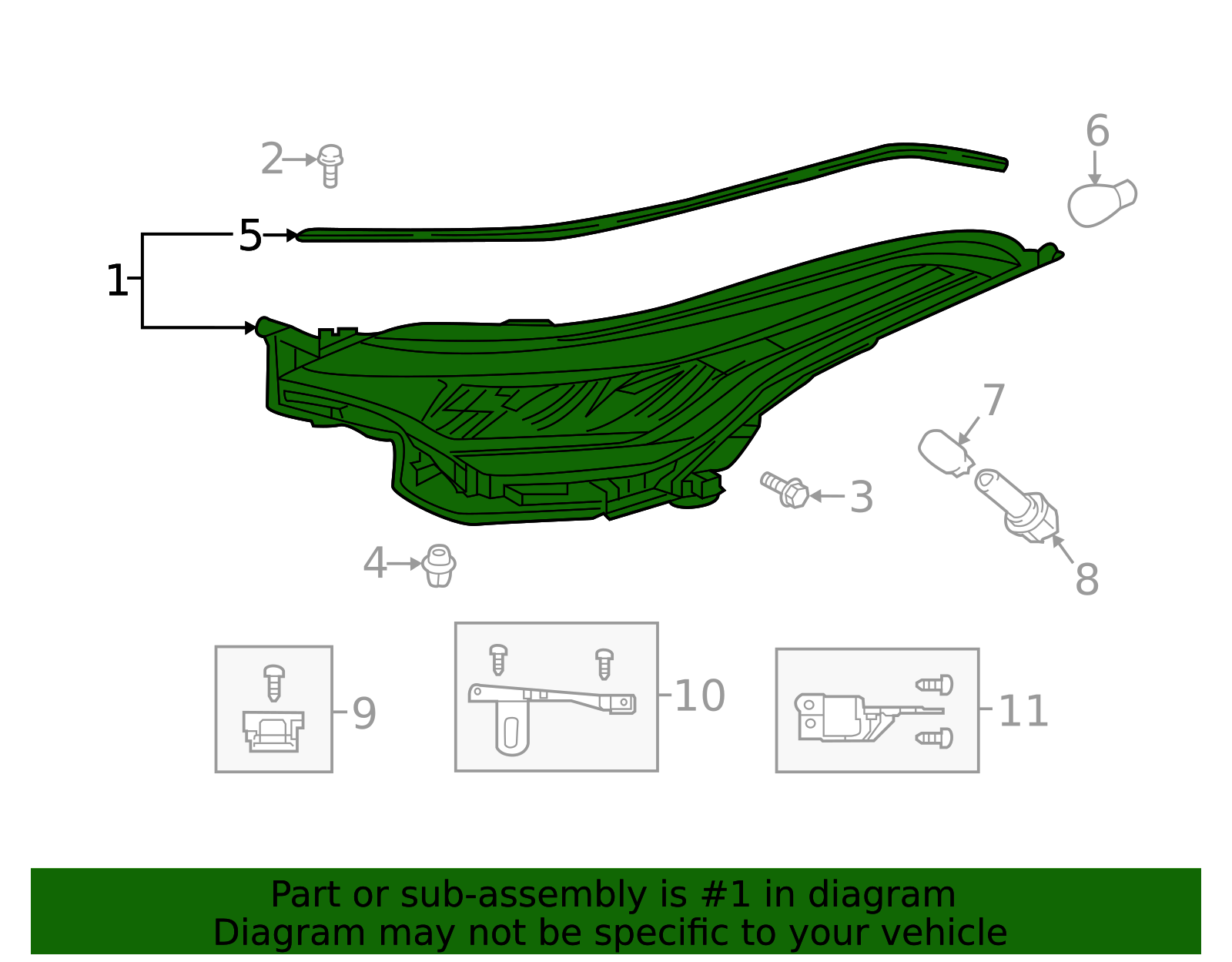 2020-2022 Toyota C-HR Headlamp Assembly - PASSENGER SIDE 81130-F4200 ...