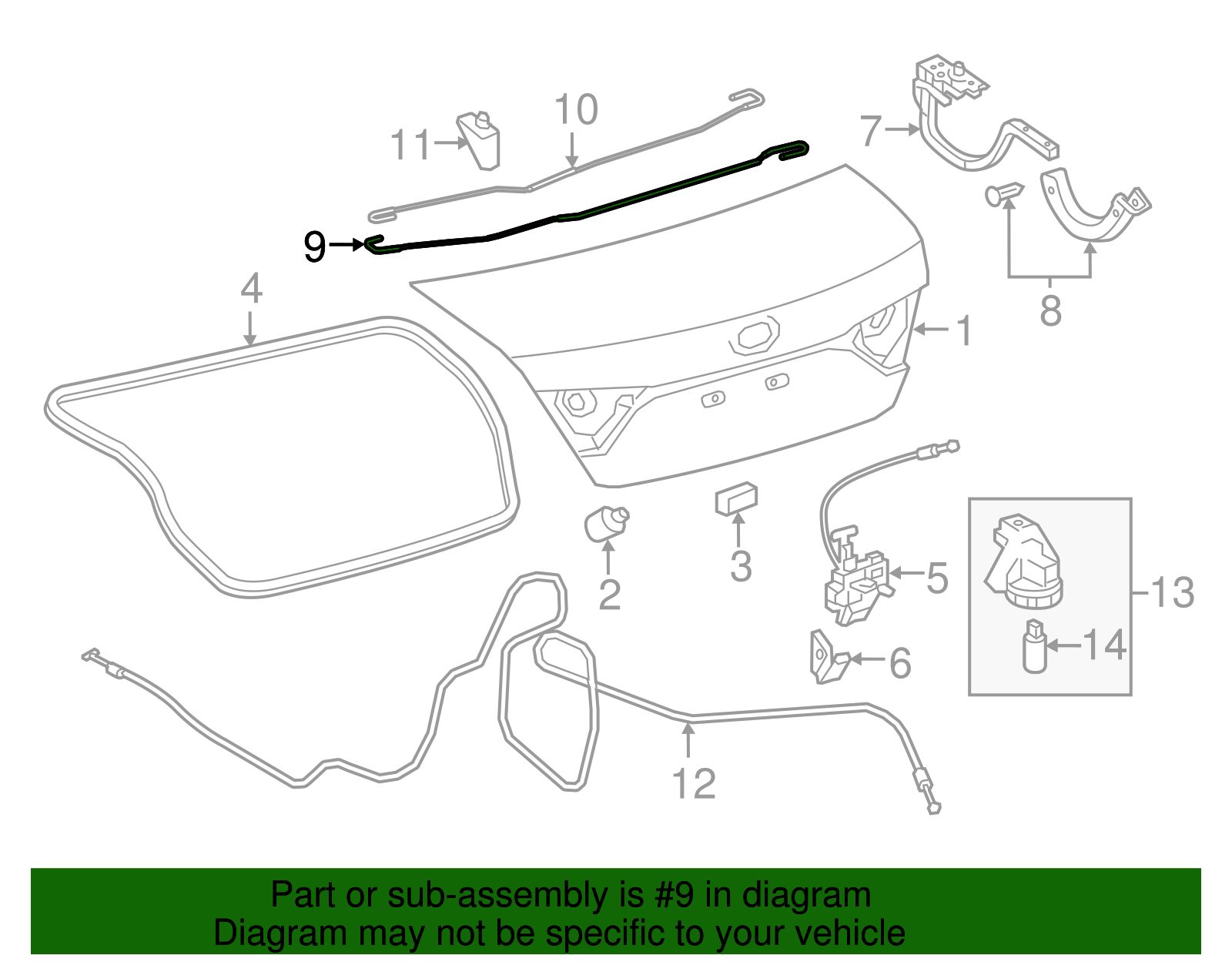 2015-2017 Toyota Camry Hardware Kit. Rear Spoiler. 64531-06370 | Toyota ...