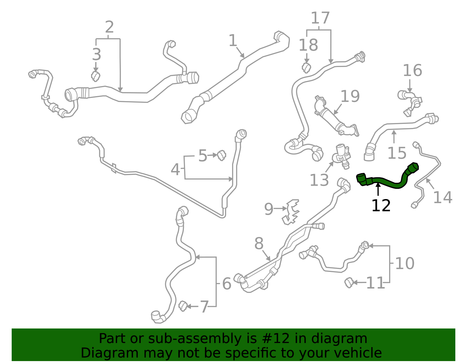 17-12-8-689-864 - 2019-2024 BMW - Water Hose | BMWPartsHub