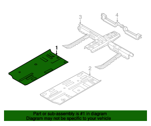 65120-H9000 - Floor Pan 2018-2023 Kia Rio | Kia.Parts Store
