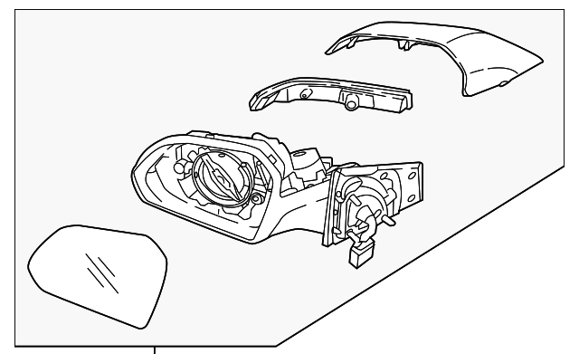 2016-2019 Hyundai Sonata Mirror Assembly 87620-E6020 | OEM Parts Online