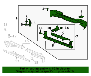 2007-2013 GM Rear Bumper Impact Bar 15140904 | TascaParts.com