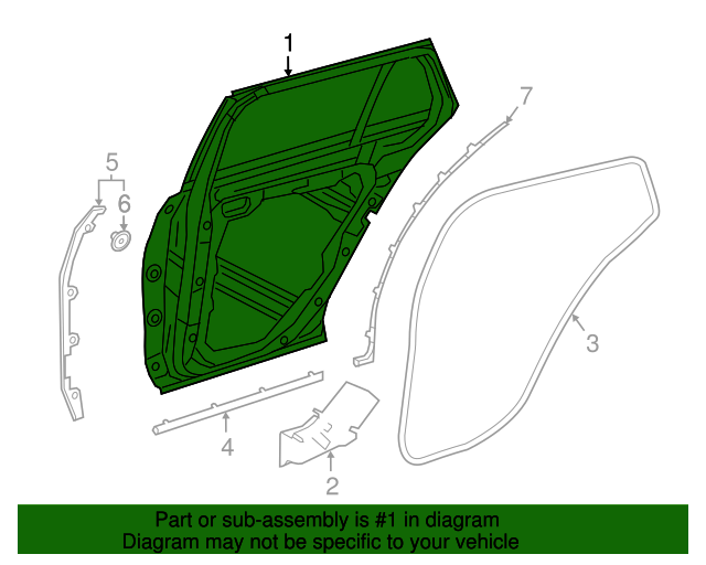 2017-2023 Mercedes-Benz Door Shell 213-730-04-05 | MB OEM Parts