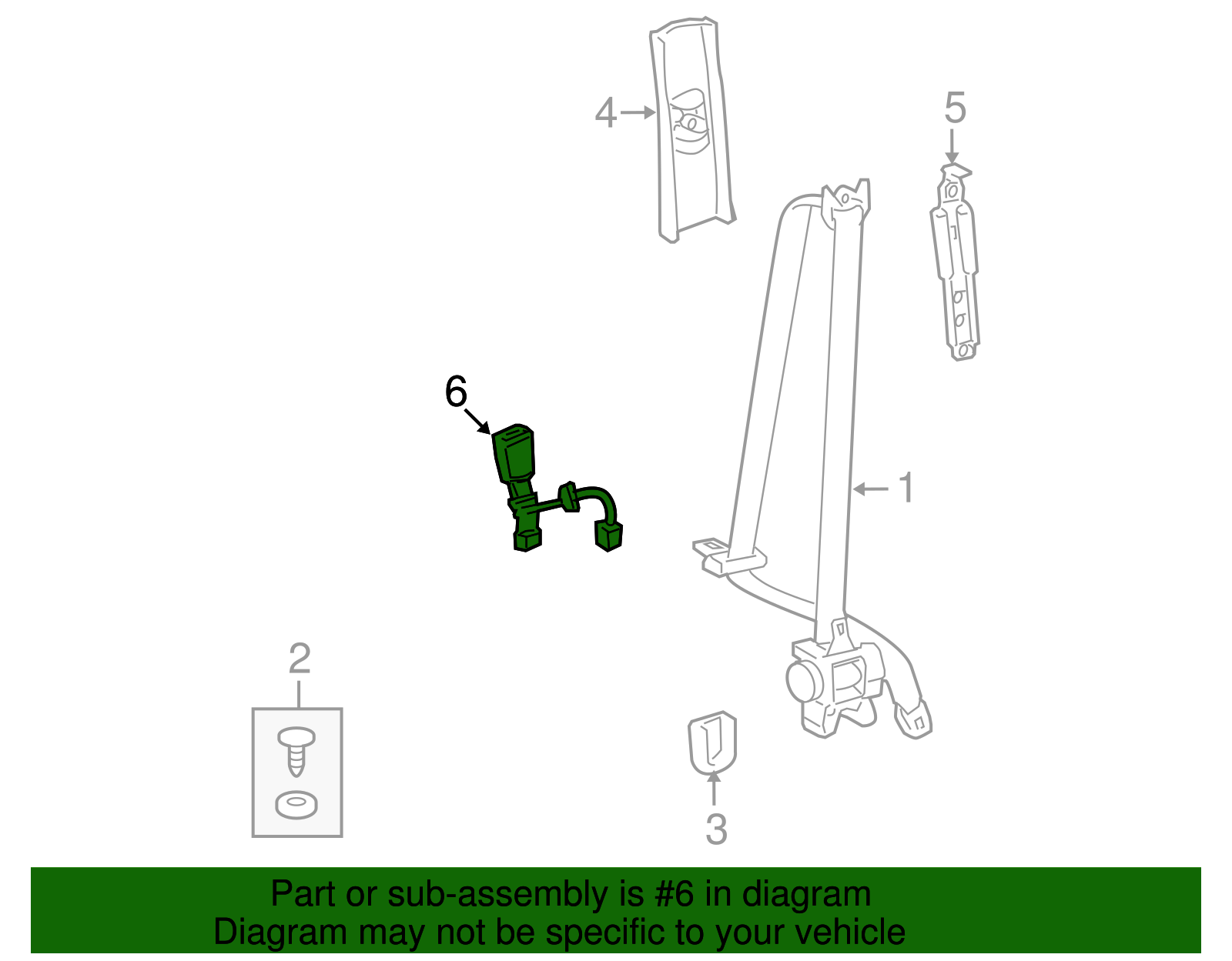 2009-2013 Toyota Corolla Buckle 73230-02310-E0 | OEM Parts Online