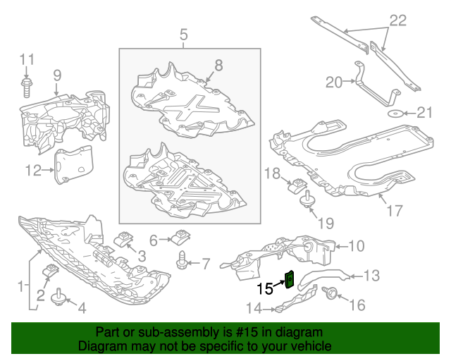 008-988-56-78 - Bumper Impact Strip Clip 1996-2017 Mercedes-Benz ...