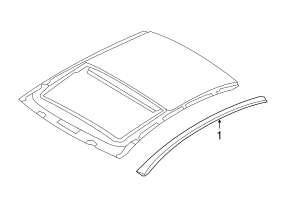 2011-2015 Hyundai Sonata Roof Molding 87220-3S000 | OEM Hyundai Parts