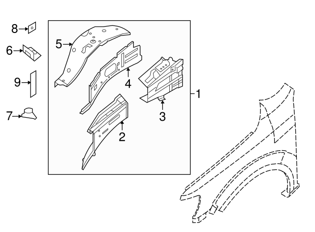 F4130-1PAMA - Lower Panel 2012-2017 Nissan | Nissan Parts & Accessories ...