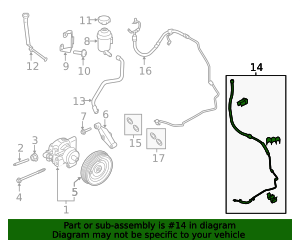 2015-2019 Ford Return Hose BK3Z-3A713-B | OEM Parts Online