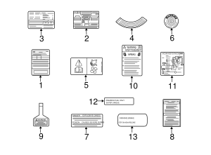 2004-2020 Mazda Spare Tire Label LD47-69-074 | QuirkParts