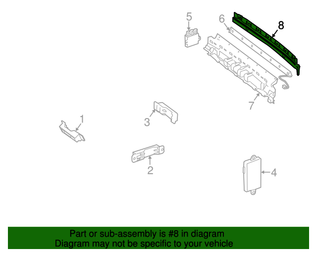 231-885-23-14 - Sensor Bracket 2017-2018 Mercedes-Benz | Mercedes-Benz ...