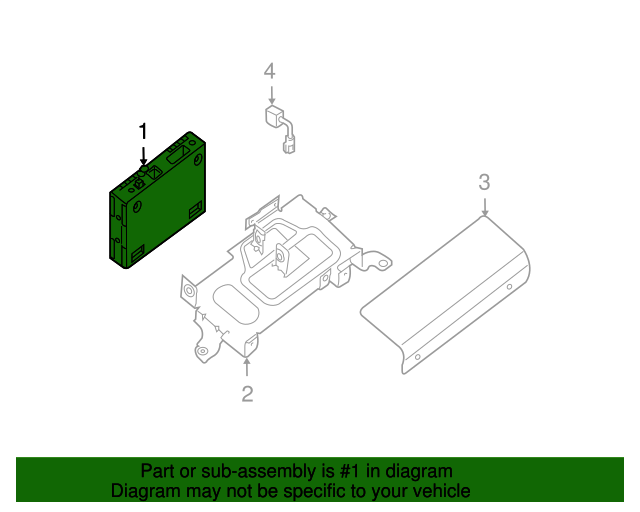 2008-2012 Nissan Control Module 28388-1EA0B | My Nissan Part.com