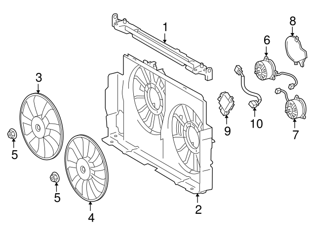 16712-36040 - Upper Shroud For 2015-2021 Lexus NX300h | Lexus OE Parts