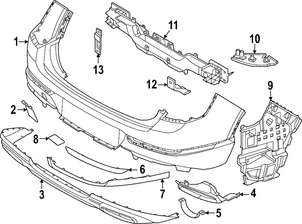 Hyundai - 86651-T6000 - Side Bracket - 2021-2024 Genesis GV80 | OEM ...