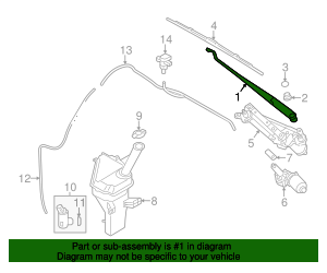 2011-2016 Hyundai Wiper Arm 98320-3X500 | OEM Parts Online