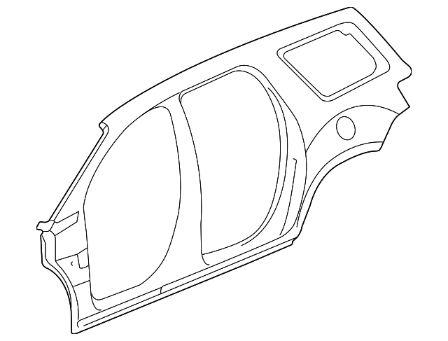 2009-2017 Chevrolet Traverse Passenger Side Outer Body Side Panel with ...