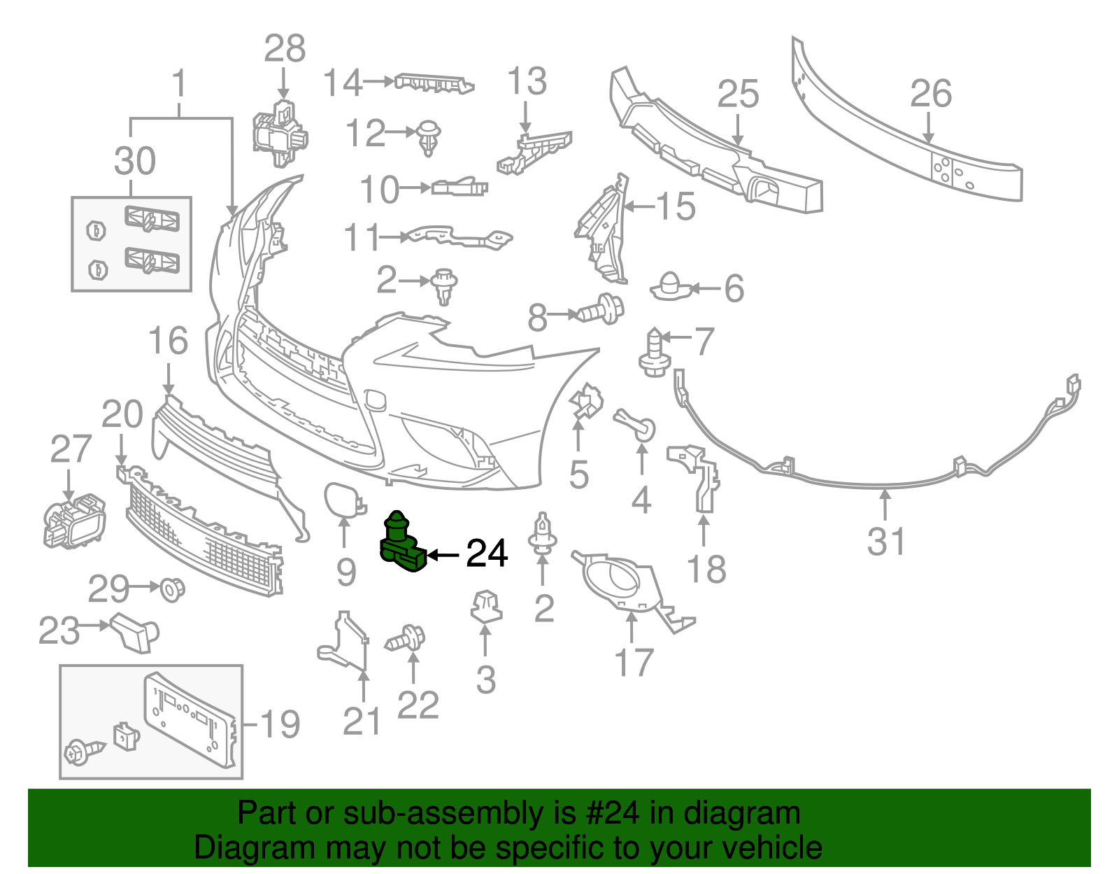 2006-2020 Lexus Ambient Air Temperature Sensor 88790-22150 | OEM Parts ...
