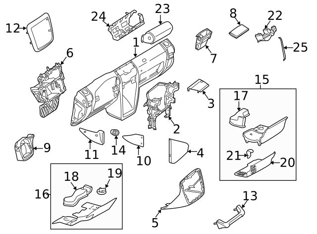 463-680-27-17-9051 - Column Cover 2013-2018 Mercedes-Benz | Mercedes ...