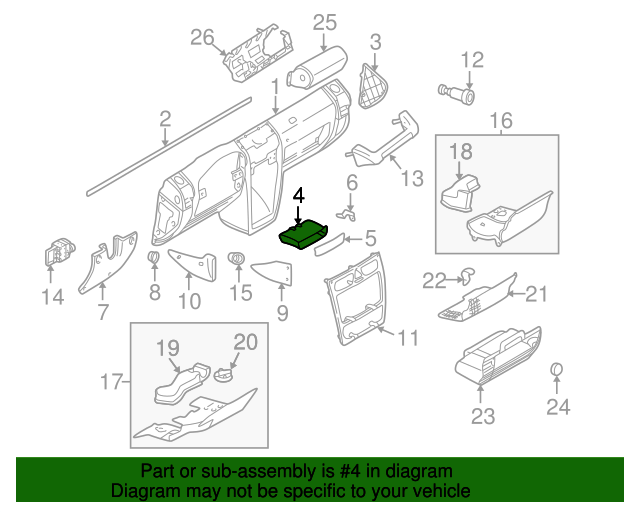 463-689-45-07-9116 - Side Cover 2004-2018 Mercedes-Benz | Mercedes-Benz ...