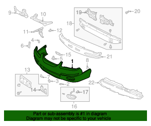 1997-2000 Mazda Millenia Bumper Cover T0Y5-50-031-BB | OEM Parts Online