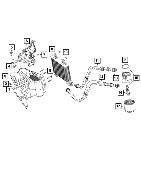 Engine Oil Cooler for 2021 Dodge Challenger | Mopar Factory Parts
