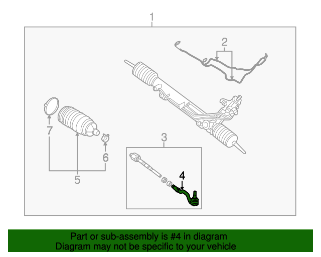 32-10-6-793-497 - Outer Tie Rod - 2007-2014 BMW | BMWPartsHub