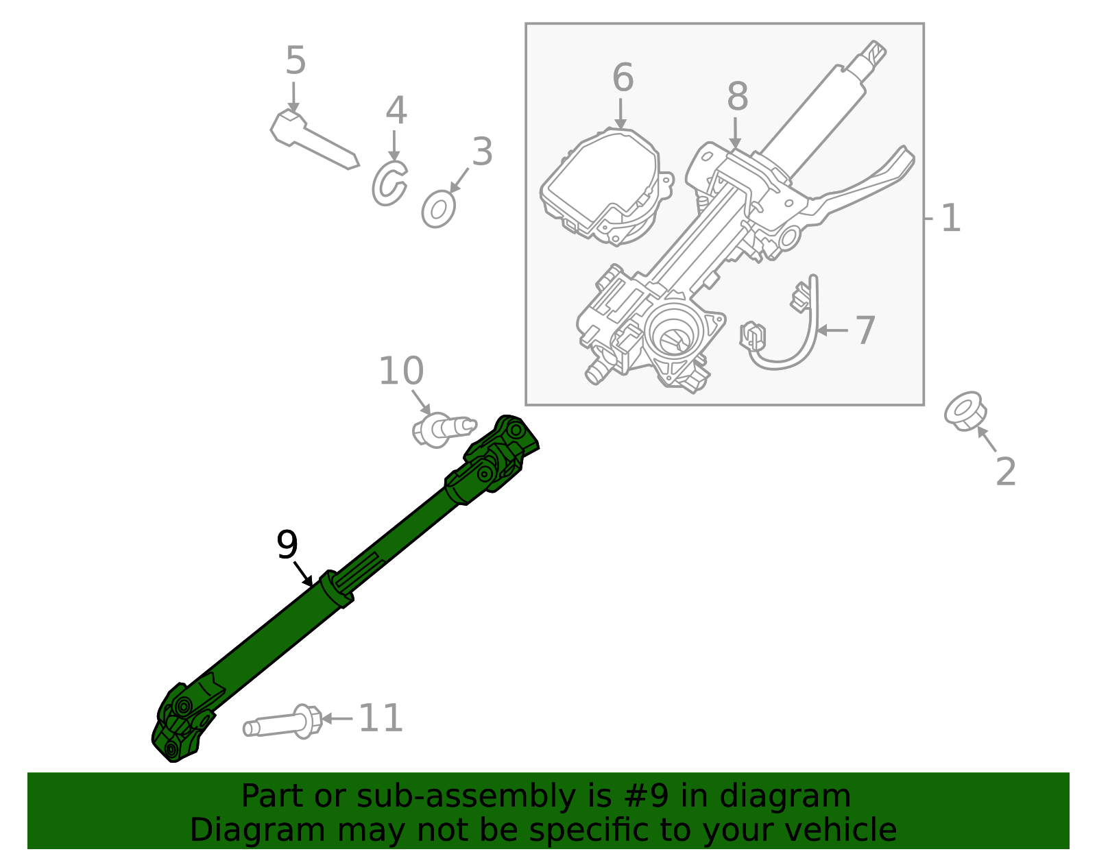 56400-R0000 - Intermediate Shaft 2022-2024 Kia Carnival | Kia.Parts Store