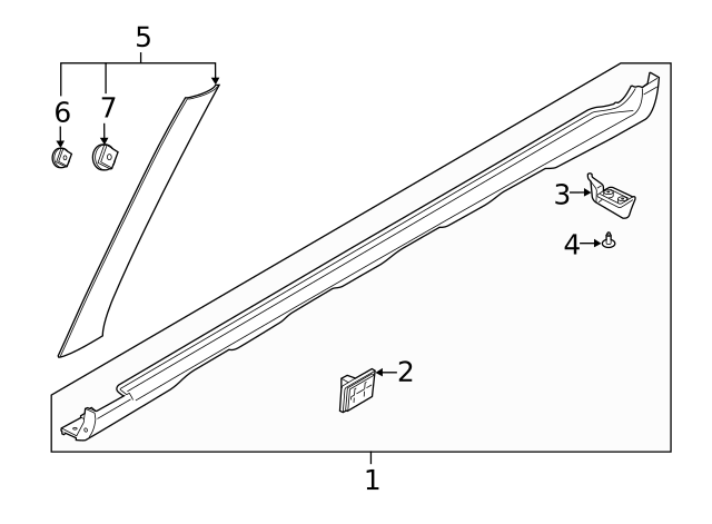 2020-2024 Hyundai Venue Pillar Molding 86260-K2000 | OEM Parts Online