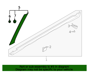 2020-2024 Hyundai Venue Pillar Molding 86250-K2000 | OEM Parts Online