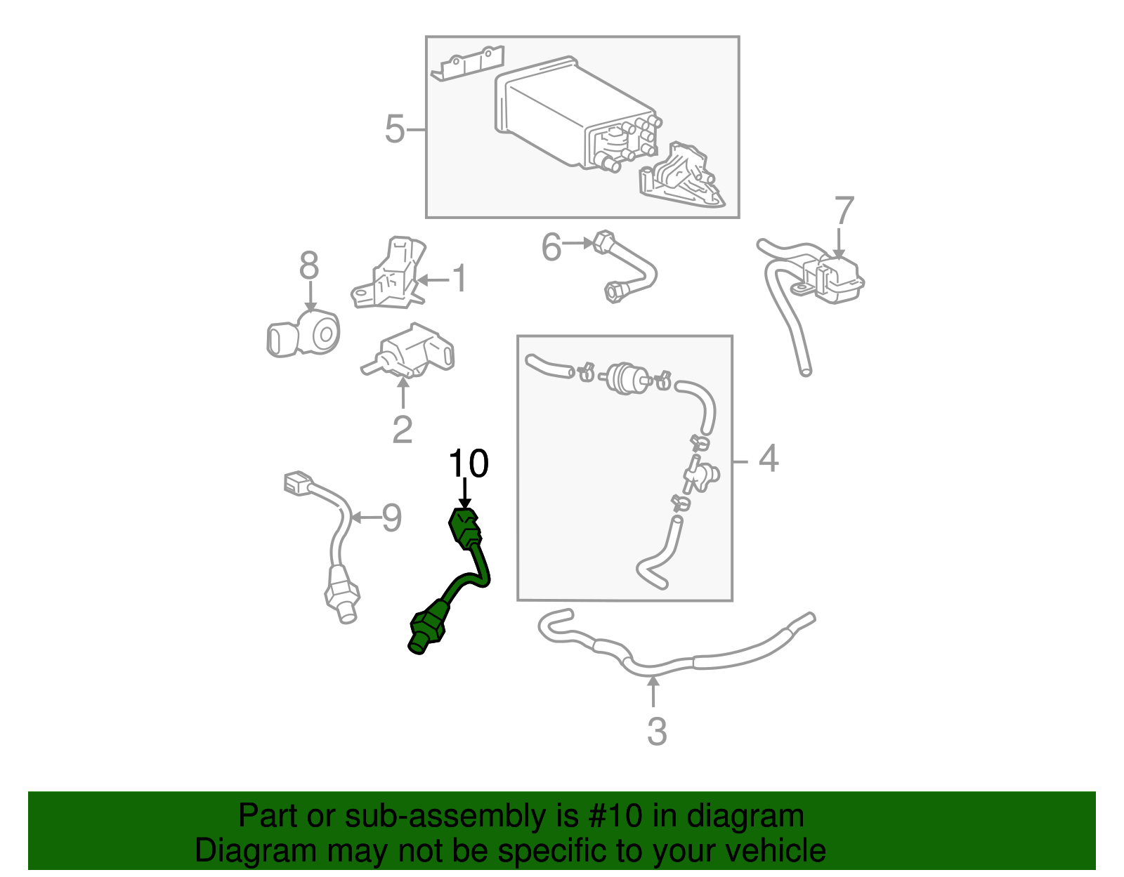2007-2011 Toyota Tacoma Oxygen Sensor 89465-04340 | Toyota Parts Center
