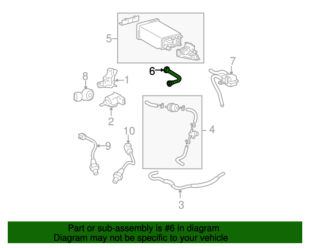 77404-04050 - Vent Hose - 2005-2012 Toyota Tacoma | Nucar Toyota of ...