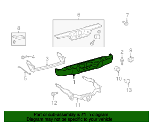 2007-2013 Toyota Tundra Bumper 52151-0C090 | Toyota Parts Center