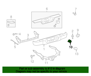 2007-2014 Toyota Park Sensor Retainer 89348-33030-C0 | Toyota Parts