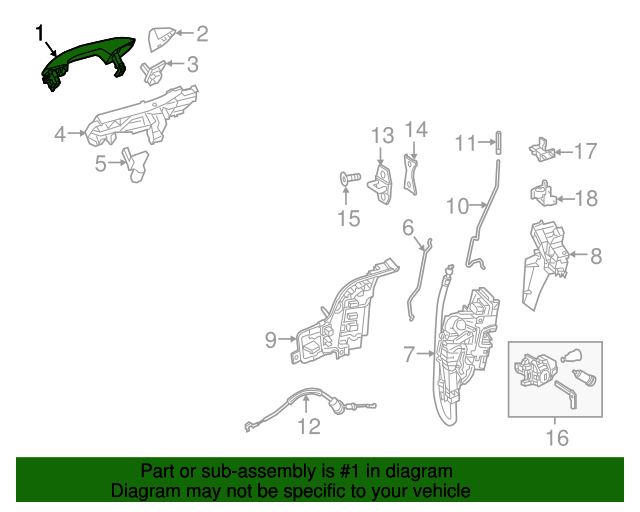 099-760-73-00-5896 - Handle, Outside 2019-2021 Mercedes-Benz | Mercedes ...