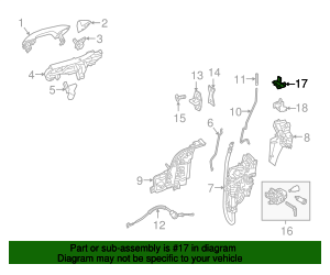2017-2020 Mercedes-Benz Upper Hinge 205-720-15-37 | MB Online Parts