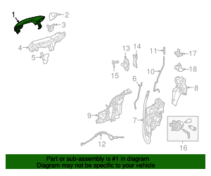 2017-2023 Mercedes-Benz Exterior Door Handle 099-760-73-00-5890 ...