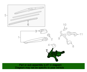 2015-2021 Lexus Wiper Motor 85130-78010 | OEM Parts Online