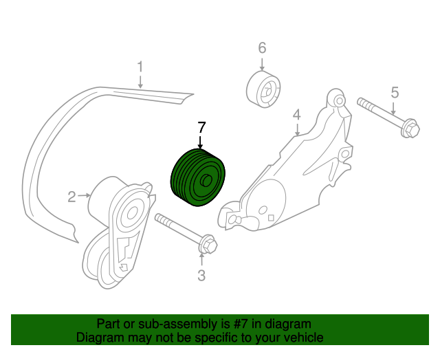 11925-JK20D - Idler Pulley 2007-2024 Nissan | Nissan Parts ...