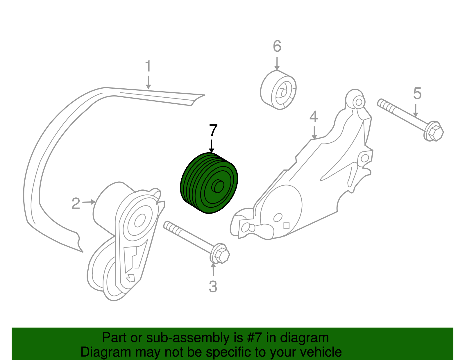 2007-2024 Nissan Idler Pulley 11925-JK20D | Sullivan Brothers Nissan