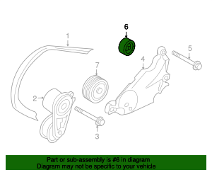 2009-2019 Nissan 370Z Idler Pulley 11925-EY00A | TascaParts.com
