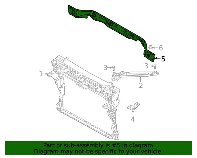 Volkswagen Support Part# 3cm806239a | Piazza Volkswagen Parts