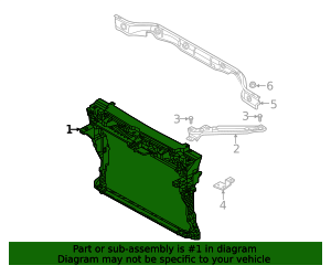 2020-2022 Volkswagen Radiator Support 3CM-805-588-C | OEM Parts Online