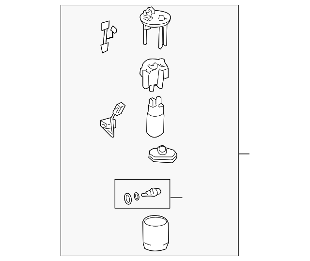 2007-2010 Toyota Sienna Fuel Pump Assembly 77020-08040 | Toyota Parts ...