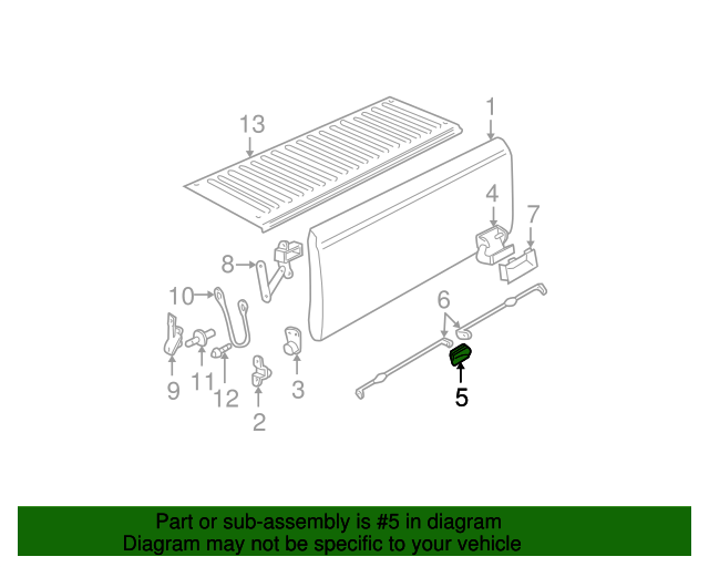 1988-2004 GM Handle Retainer Clip 15545178 | TascaParts.com