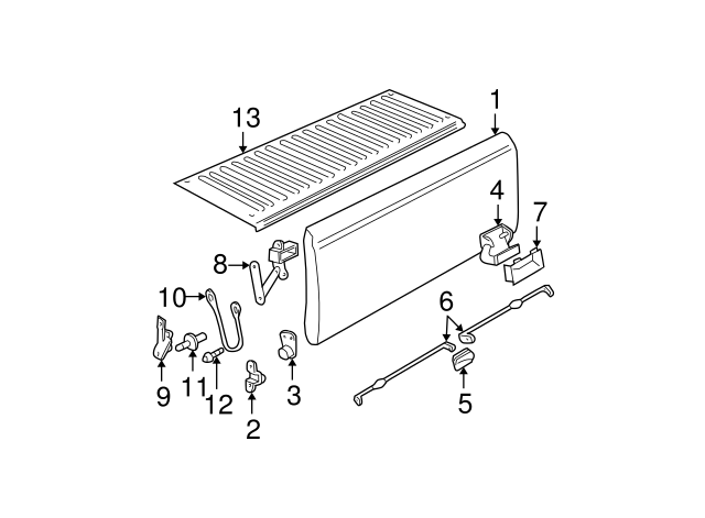 1988-2004 GM Handle Retainer Clip 15545178 | TascaParts.com