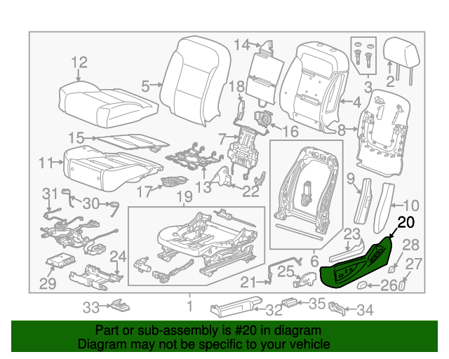 2015-2019 GM Outer Finish Panel 22991016 | GMPartsDirect.com