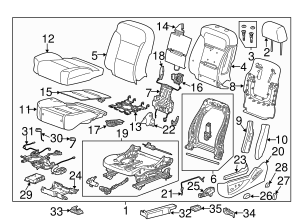 2013-2022 GM Module Asm-D/Seat Adjr Memory Hardware 23338340 | GM Parts ...