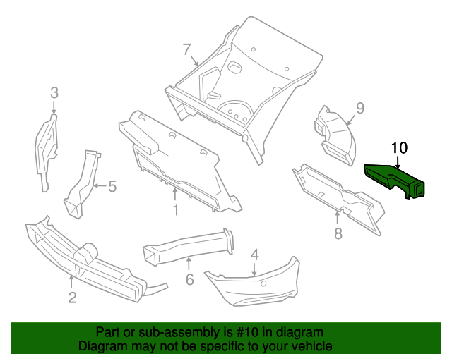 51747345085 - 2014-2020 BMW i8 Duct (51-74-7-345-085) | BMW of South ...