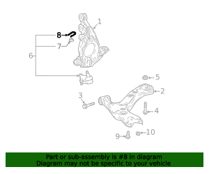 2003-2025 Lexus Lower Ball Joint Cotter Pin 90468-A0003 | OEM Parts Online