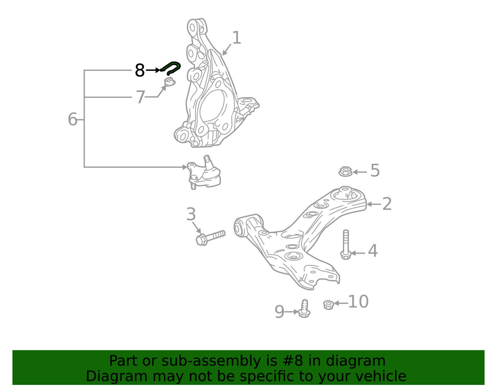 2003-2025 Lexus Lower Ball Joint Cotter Pin 90468-A0003 | OEM Parts Online